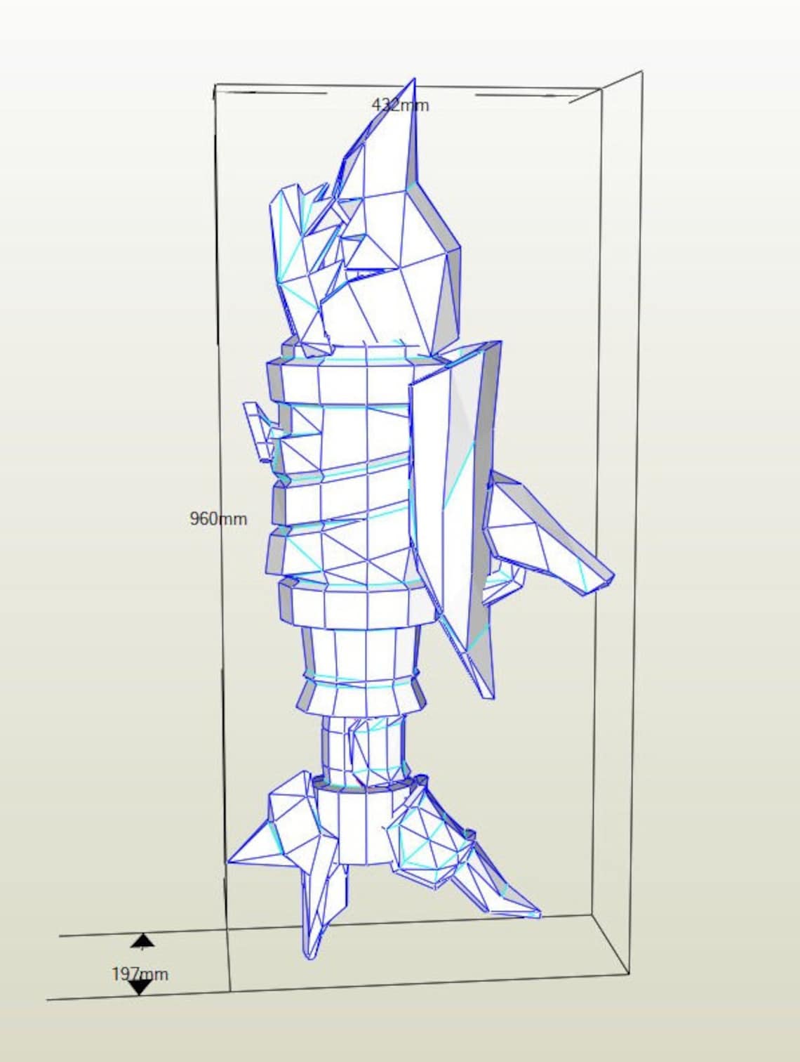 Jinx Arcane Fishbones League of Legends PEPAKURA FOAM - Etsy