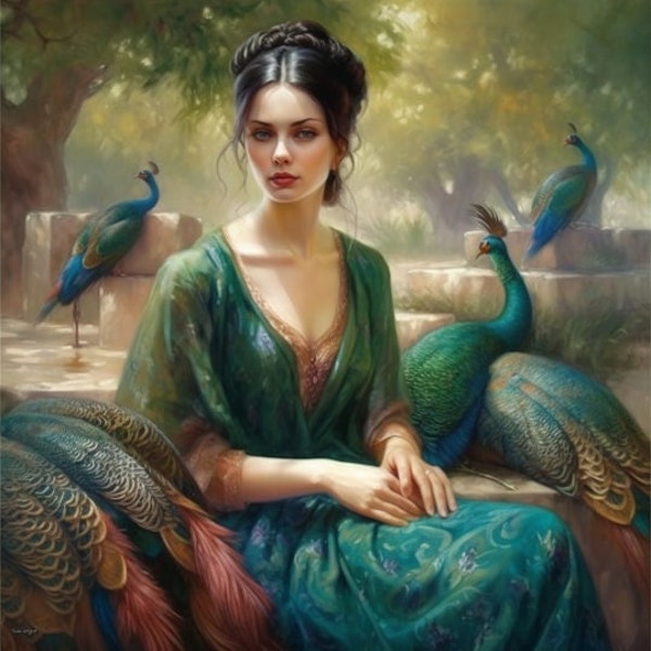 Peacock Lady - Etsy