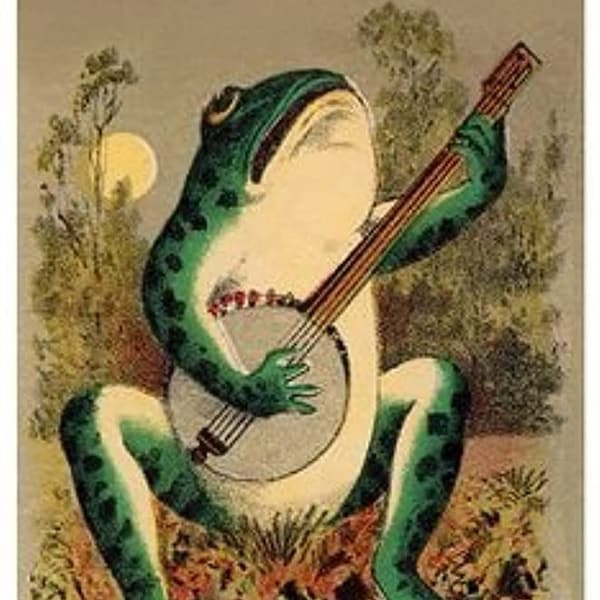 Playing Banjo - Etsy