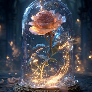 Magical Rose in Jar DIY Diamond Painting Kit, Full Square and Round ...