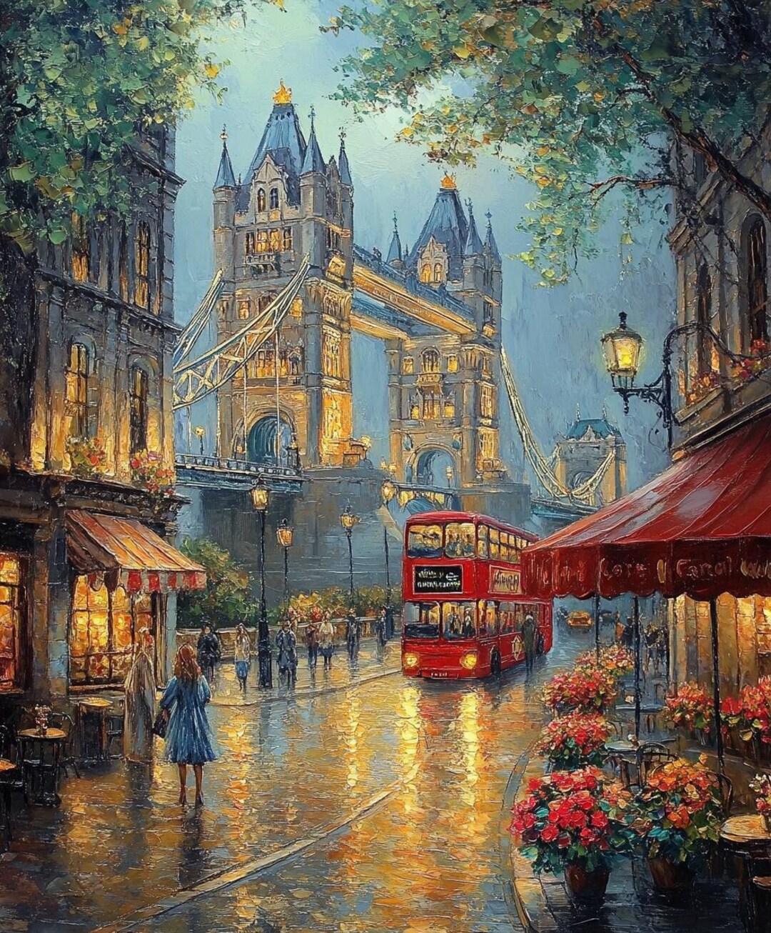 London Tower Bridge DIY Diamond Painting Kit, Full Square and Round ...