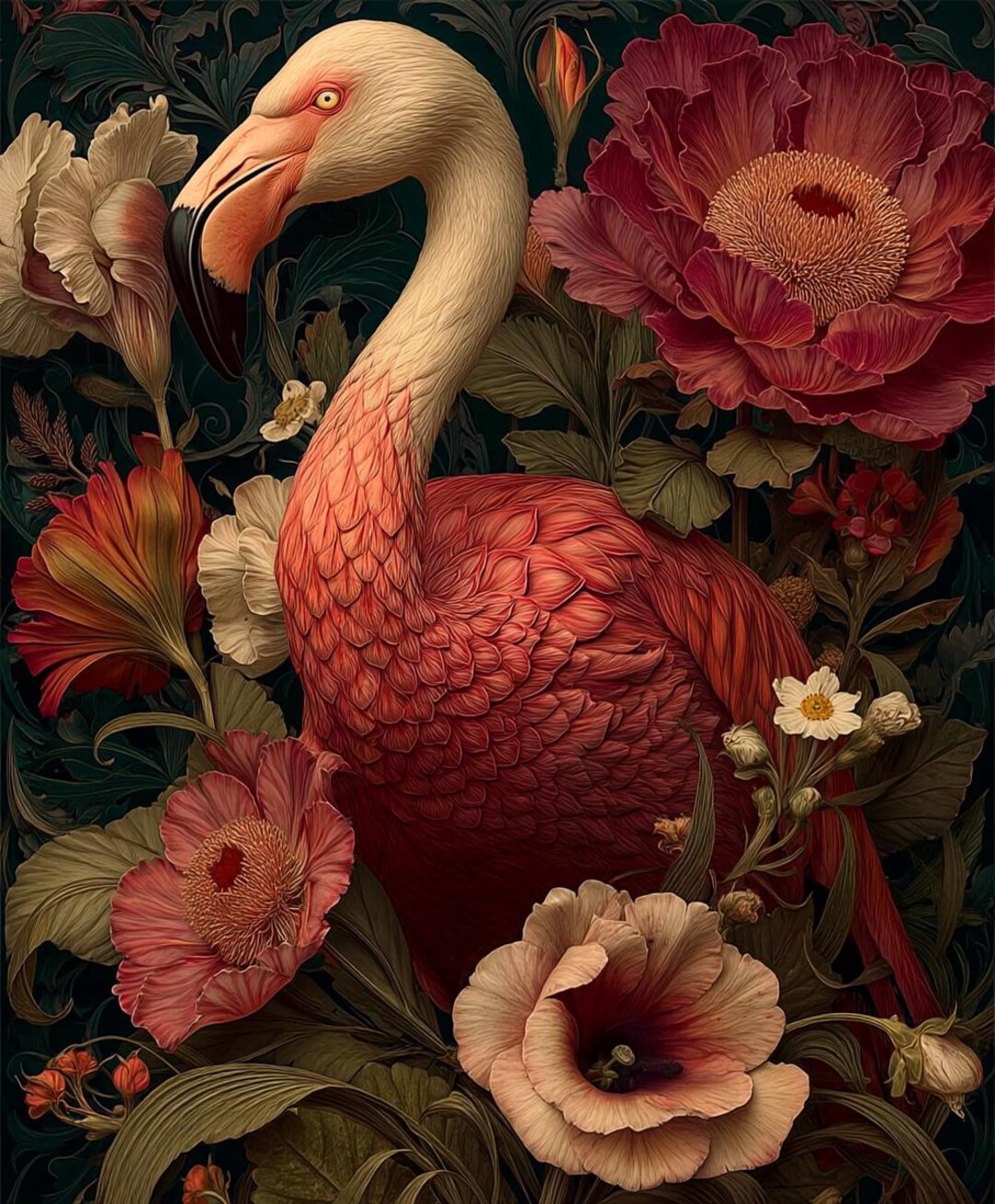 Pink Flamingo DIY Diamond Painting Kit, Full Square and Round Drill ...