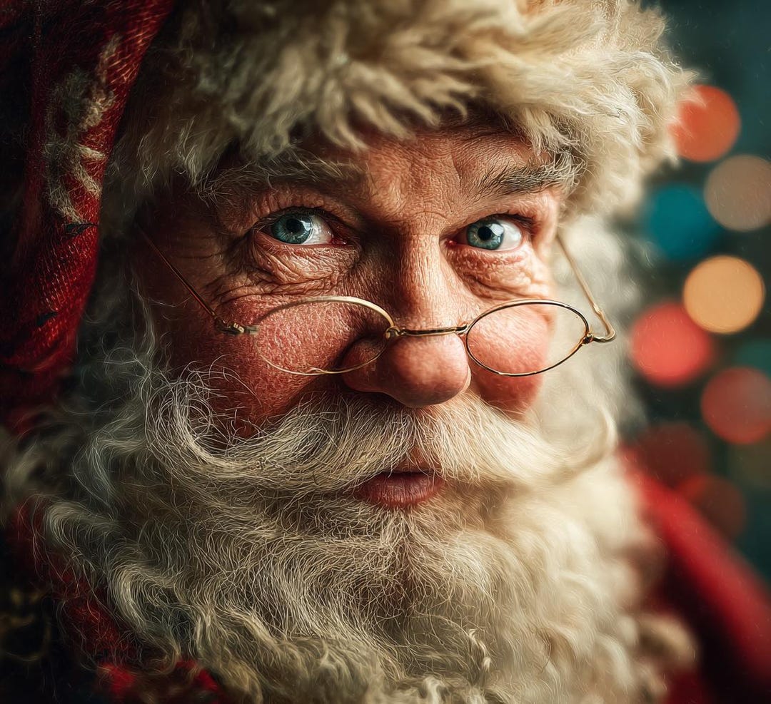 Father Christmas DIY Diamond Painting Kit, Full Square and Round Drill ...