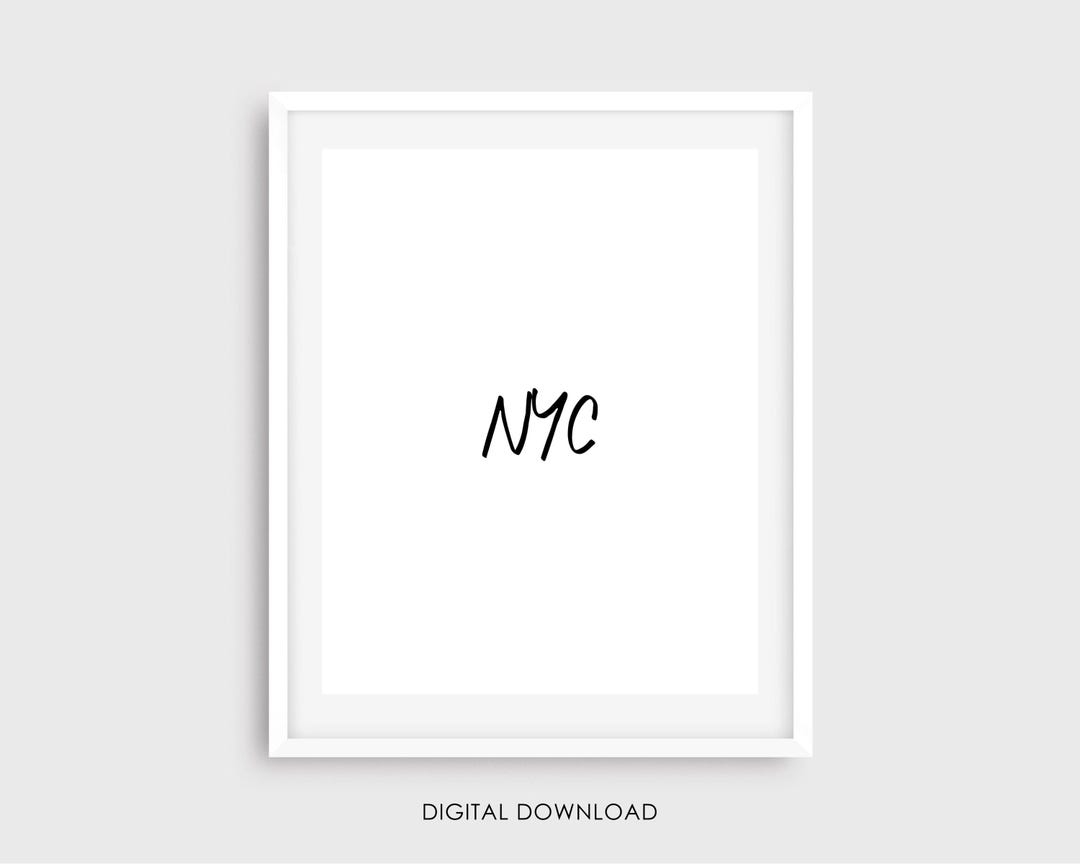 New York City - New York is Home - NYC - New York Printable Sign ...