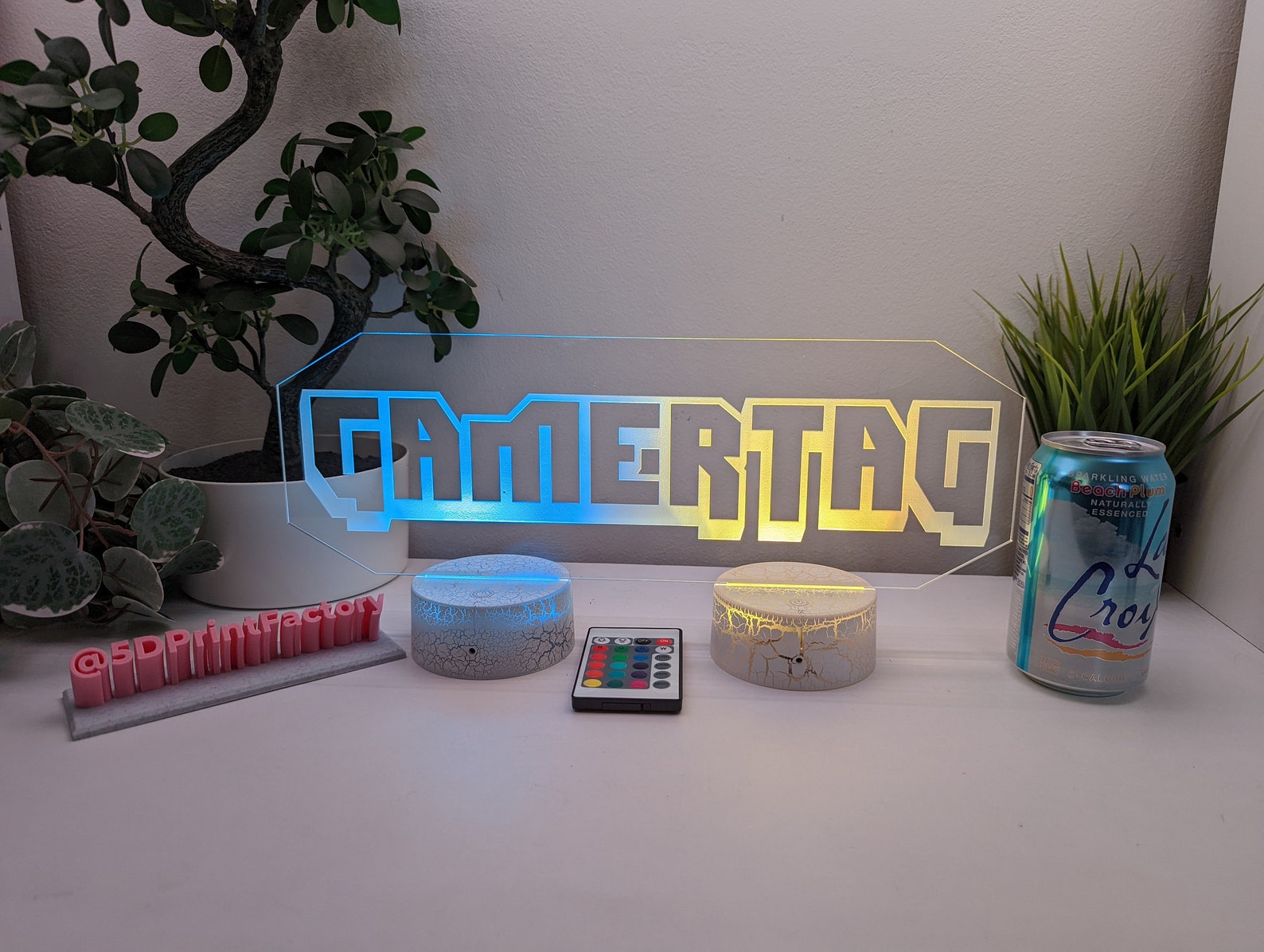 Personalized XL Gamertag Light Sign Custom Gamer Tag Sign - Etsy