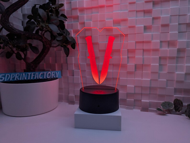 Official VIGOR Symbol LED Gaming Sign With RGB Remote - Etsy