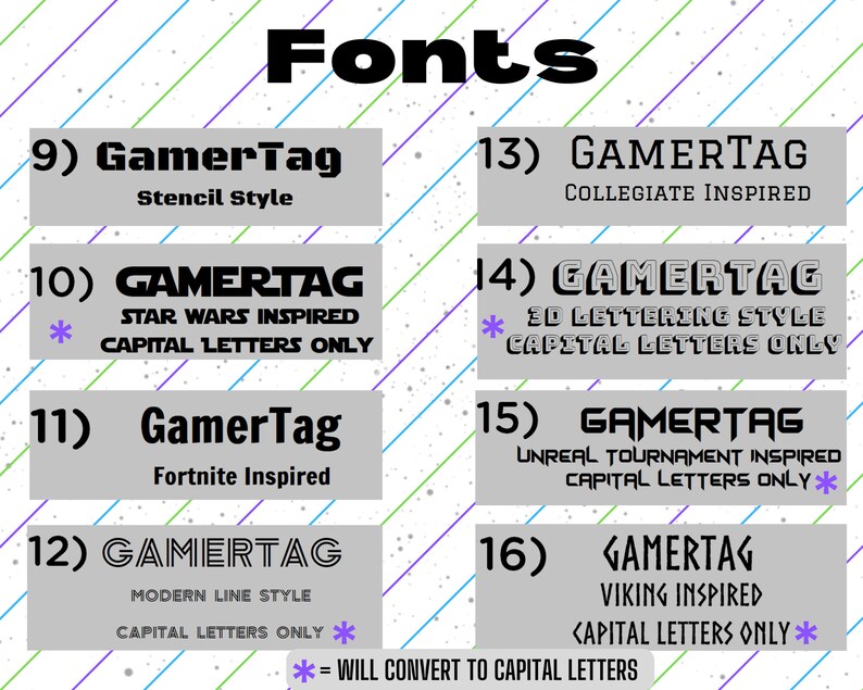 Personalized XL Gamertag Light Sign Custom Gamer Tag Sign - Etsy