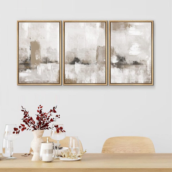 Abstract Modern Art 3 Piece - Etsy