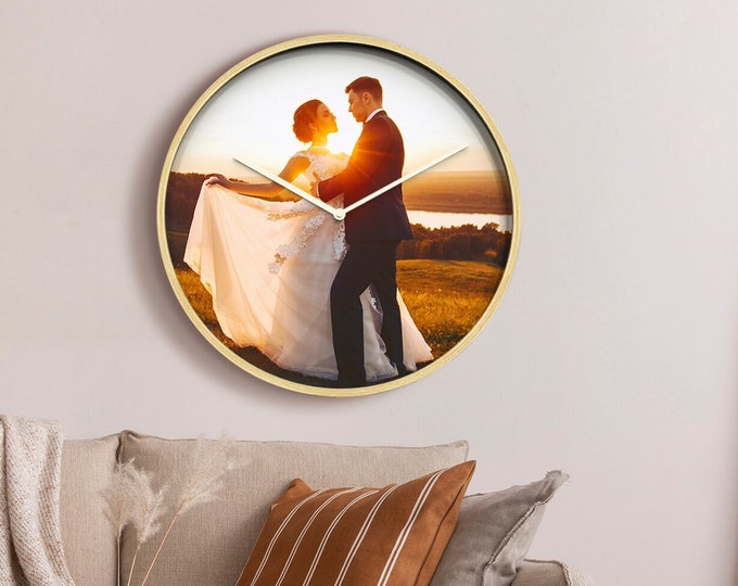 Custom Photo Clocks, Personalized Photo Wall Clock, Photo Gifts, Wood ...
