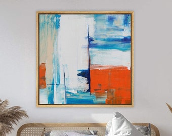 Framed Abstract Wall Art | Etsy