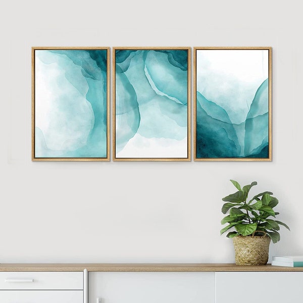 Abstract Modern Art 3 Piece - Etsy