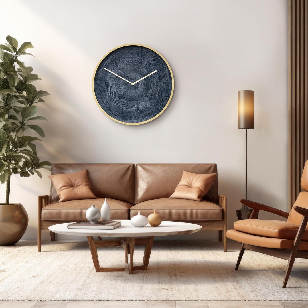 Wood Wall Art Clock Mid Century Modern Wall Clock Mcm Wall Art Boho ...