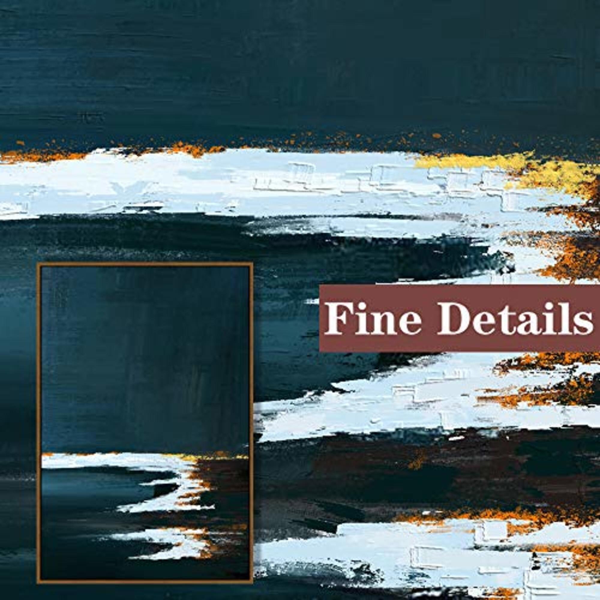 Signwin Framed Canvas Wall Art Abstract Texture Painting - Etsy