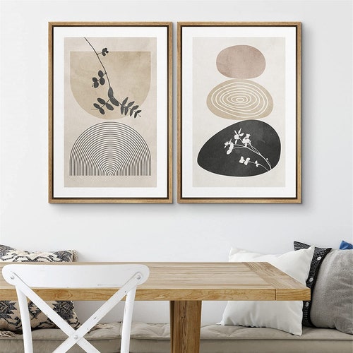 SIGNWIN 2 Piece Framed Canvas Wall Art Abstract Line Art - Etsy SIGNWIN 2 Piece Framed Canvas Wall Art Abstract Line Art - Etsy