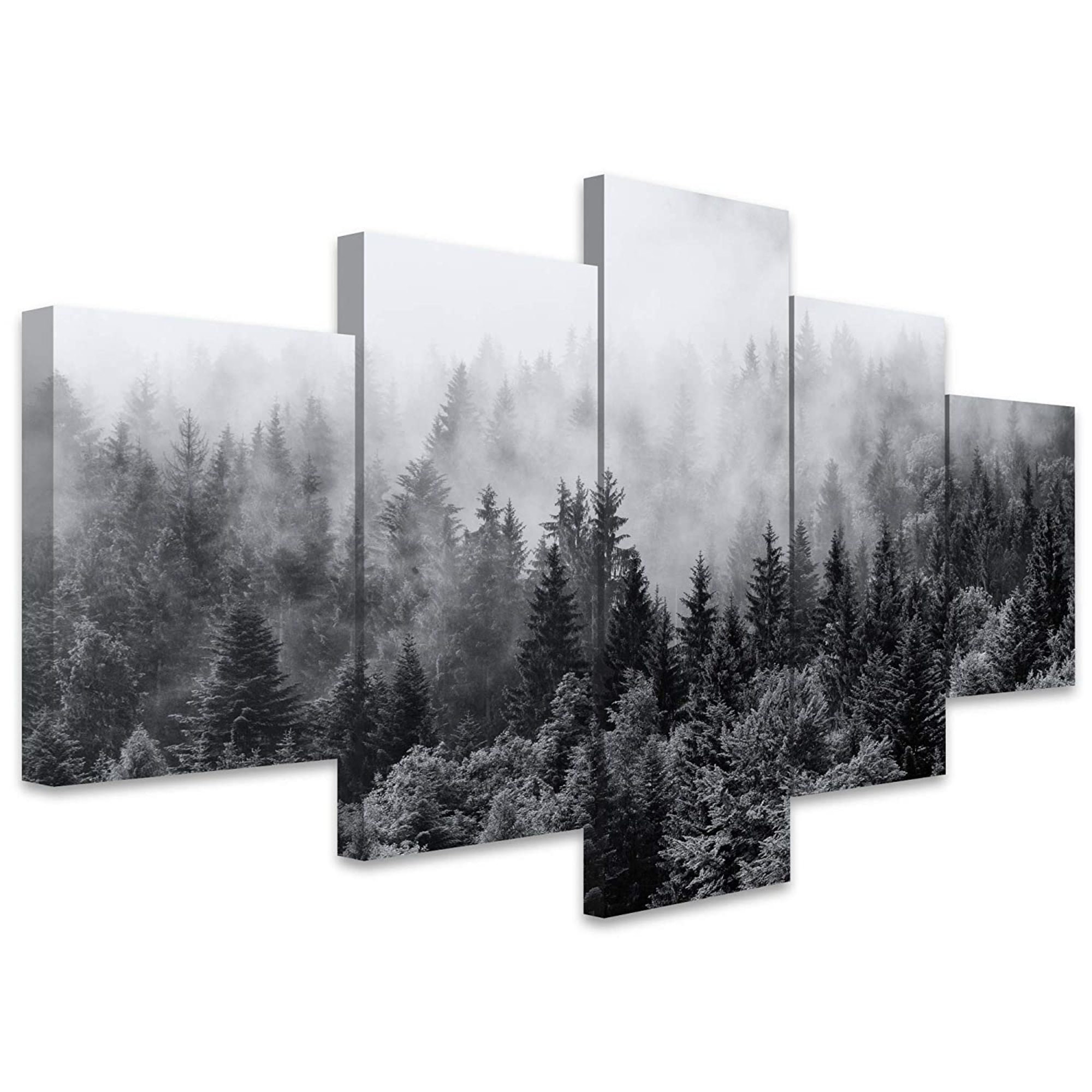 Large Forest Wall Art Nature Wall Art Landscape Canvas Wall - Etsy