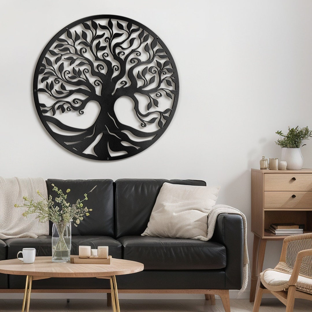Tree of Life Metal Wall Art, Metal Wall Decor, Tree of Life Wall Decor ...