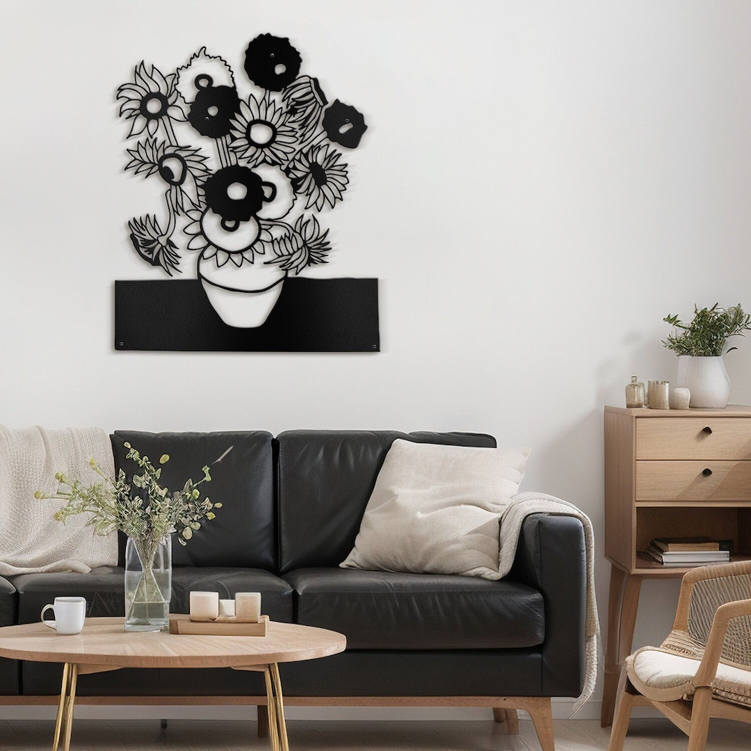 Metal Wall Art Metal Flower Wall Art Unique Design Flower Wall Decor ...