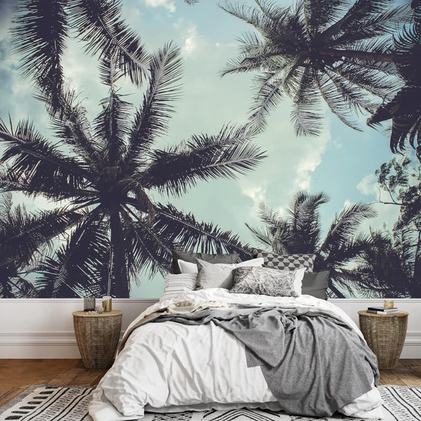 Palm Tree Wall Mural - Etsy