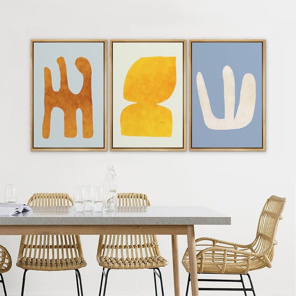 Abstract Geometric Canvas Print, Modern Wall Art, Pastel Home Decor, - Etsy