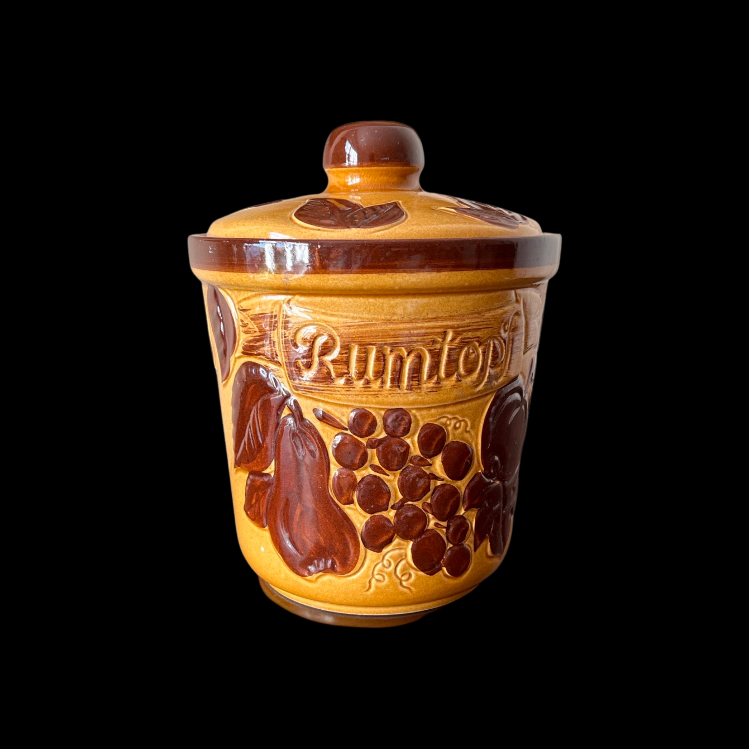 1960s West Germany Lidded Ceramic Rumtopf Pot / Rumtopf Jar for ...