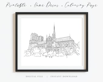 Notre Dame Cathedral Paris, France - Etsy