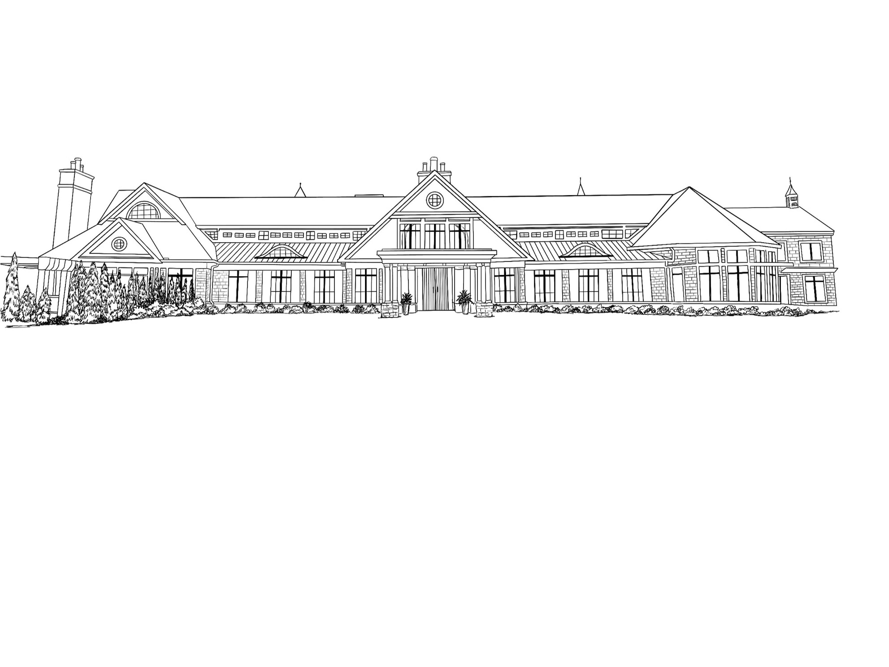 CUSTOM Wedding Venue Illustration digital file hand drawn | Etsy