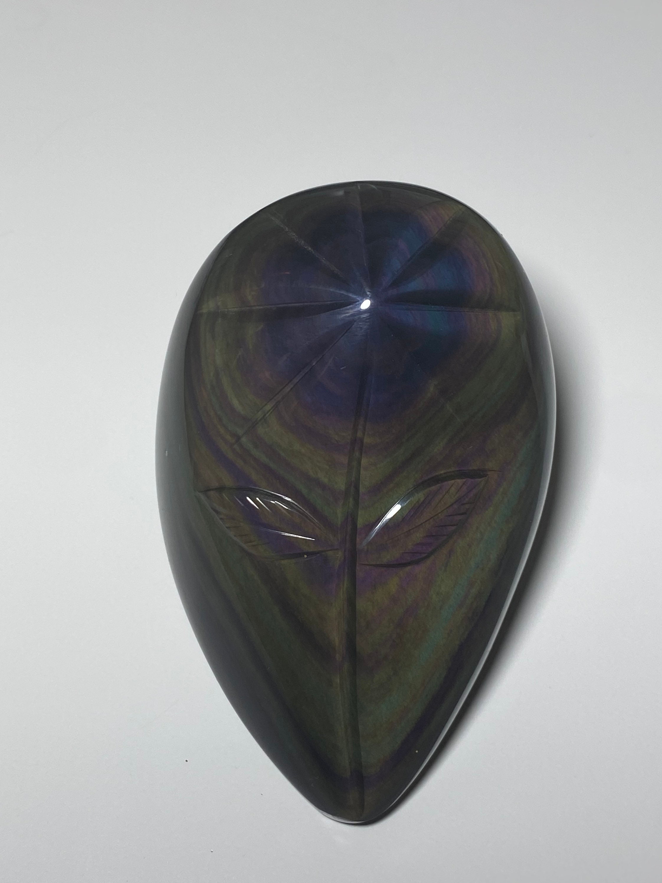 Beautiful Rainbow Obsidian Art Rainbow Obsidian Crystal Rainbow ...