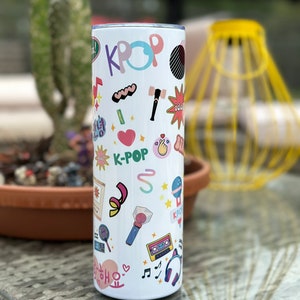 Kpop Tumbler, Korean Pop Water Bottle, Korean Pop Tumbler, Kpop Fan ...