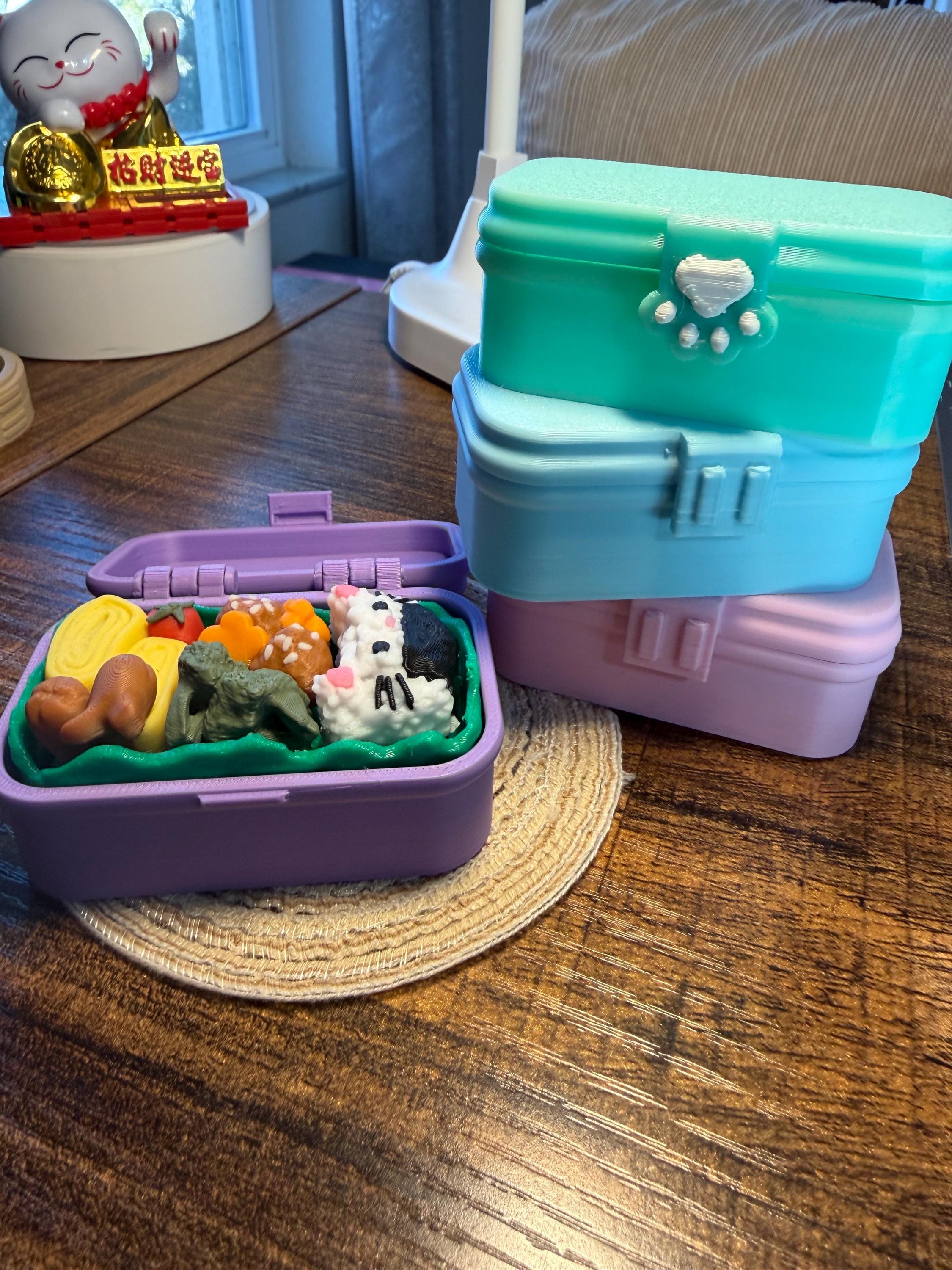 Mini Bento Box Clicker Toy: 3D Printed Kawaii Food ASMR Fidget - Etsy