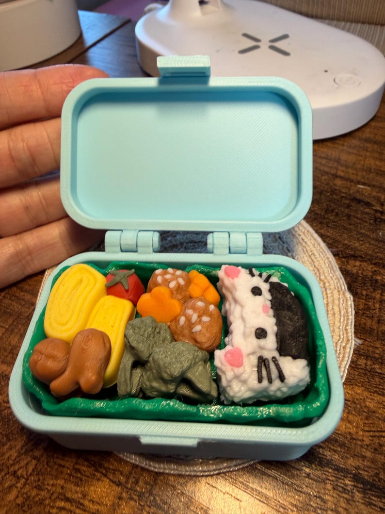 Mini Bento Box Clicker Toy: 3D Printed Kawaii Food ASMR Fidget - Etsy