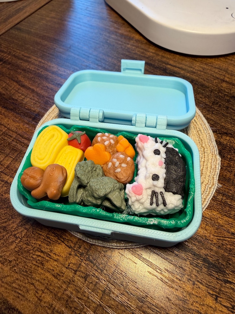 Mini Bento Box Clicker Toy: 3D Printed Kawaii Food ASMR Fidget - Etsy