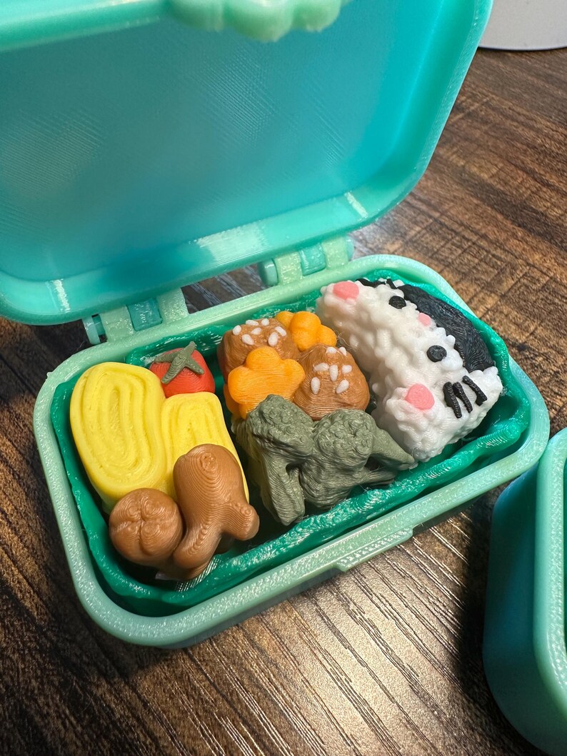 Mini Bento Box Clicker Toy: 3D Printed Kawaii Food ASMR Fidget - Etsy