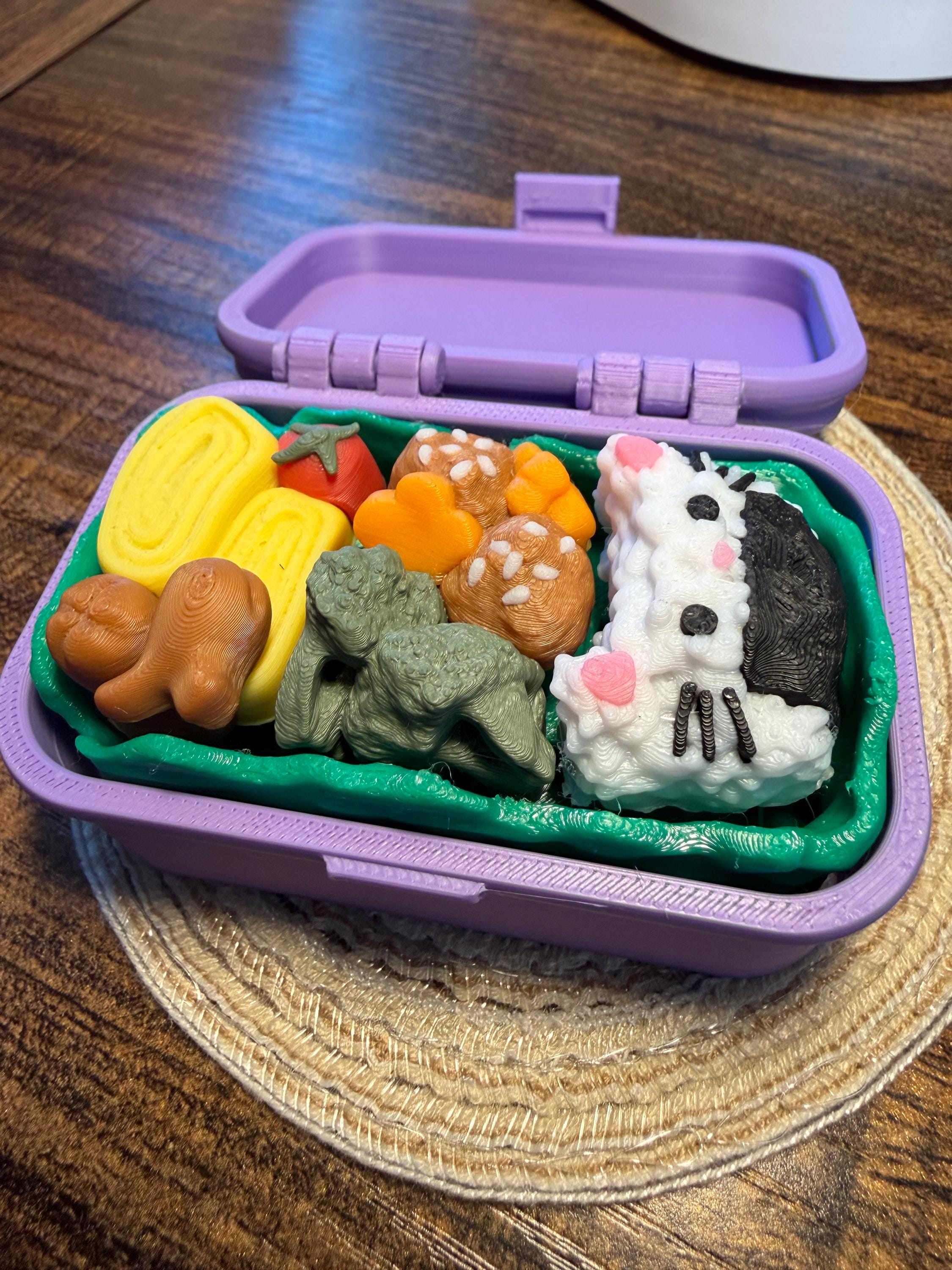 Mini Bento Box Clicker Toy: 3D Printed Kawaii Food ASMR Fidget - Etsy