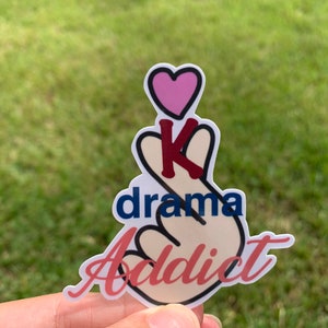 Set of 3 Sticker Love Watching K-drama Stickers, K Drama, Stickers ...