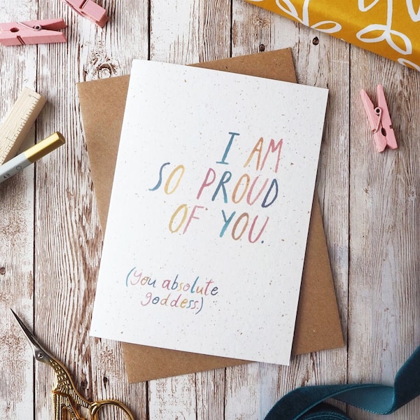 I Am so Proud of You Greeting Card - Etsy