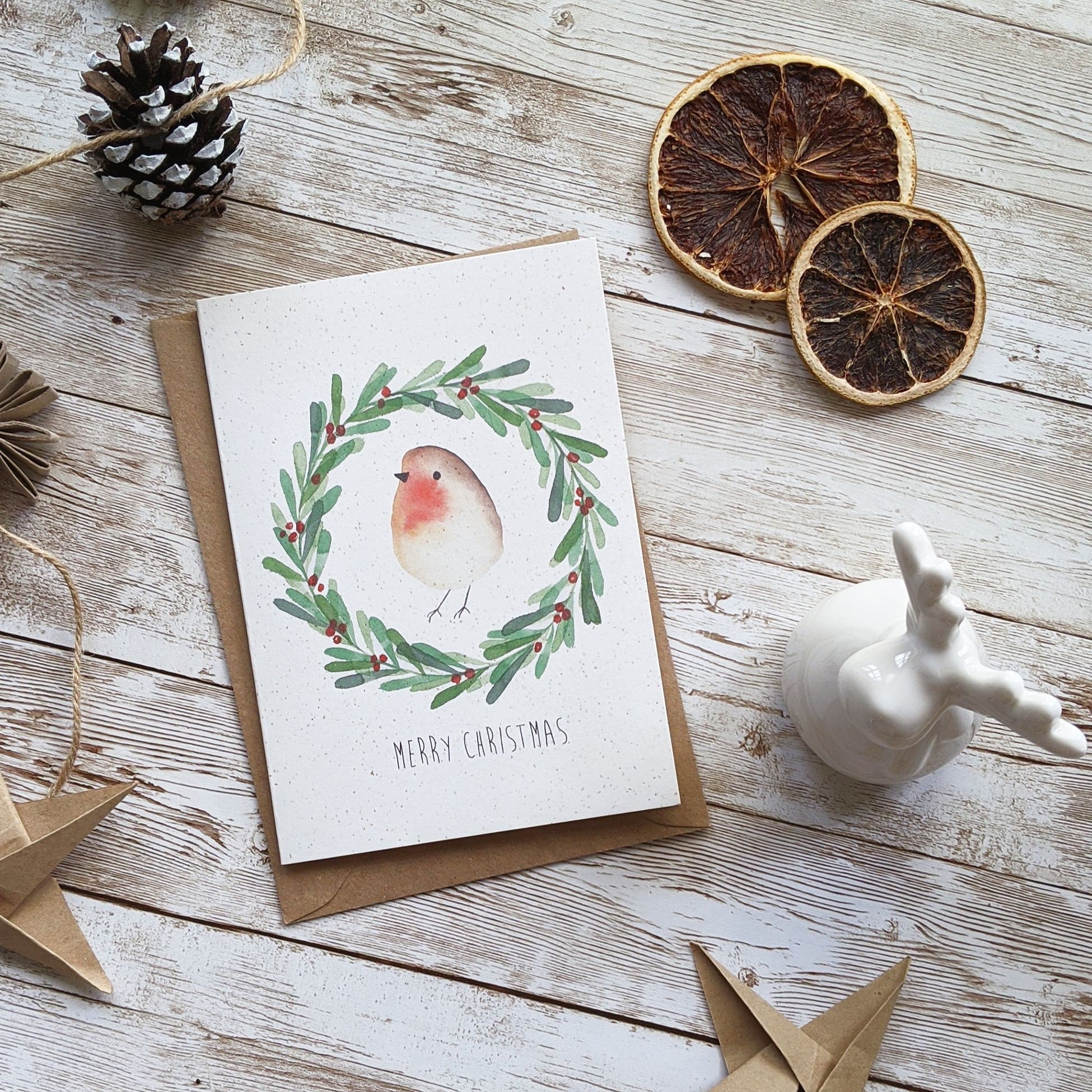 Christmas Card Variety Collection | Set of 10 or 20 Hand Painted ...