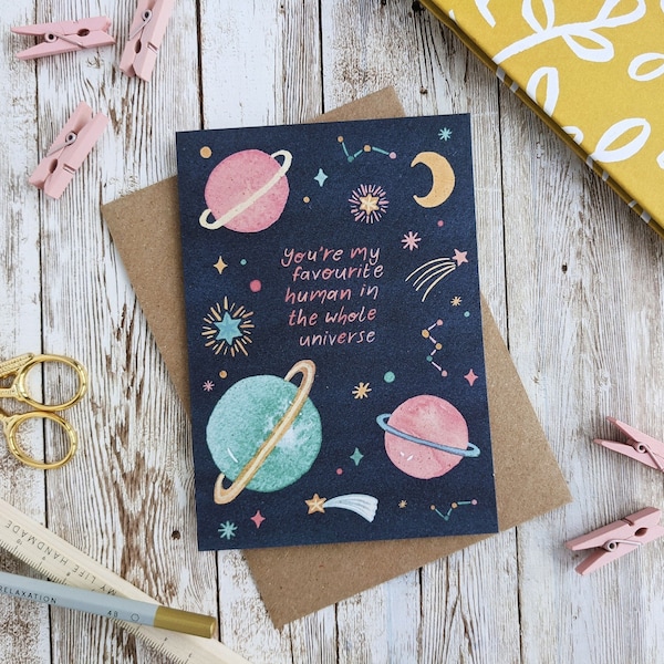 Space Valentine - Etsy
