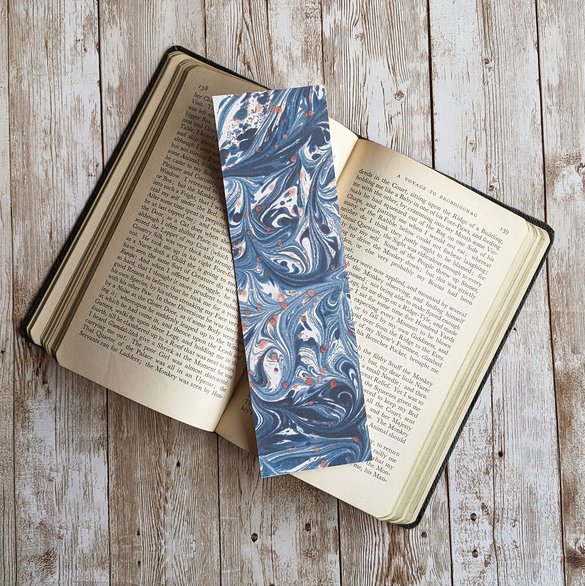 Marbled Bookmarks Set of 4 Eco Friendly Plastic Free - Etsy UK