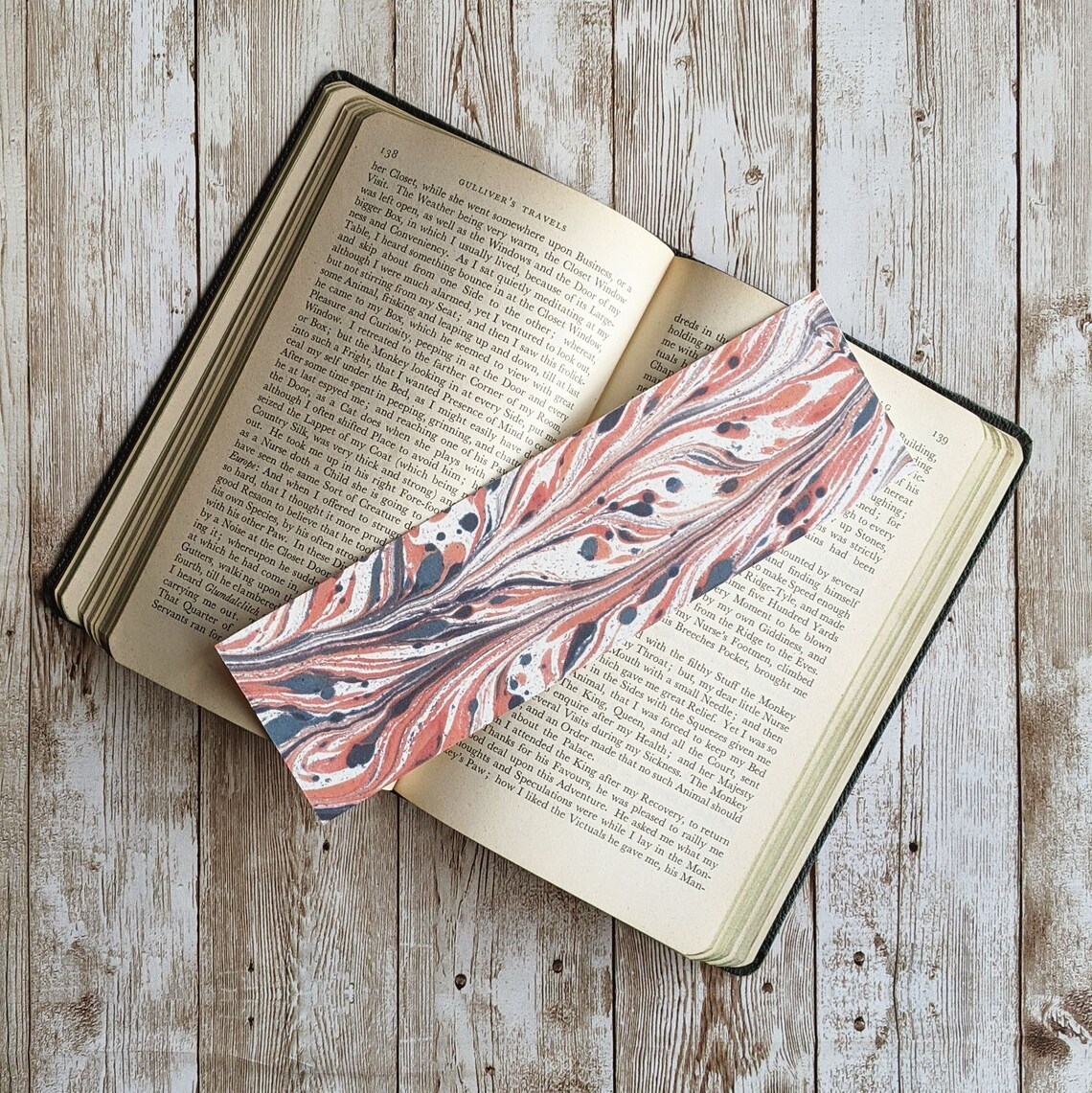 Marbled Bookmarks Set of 4 Eco Friendly Plastic Free | Etsy UK