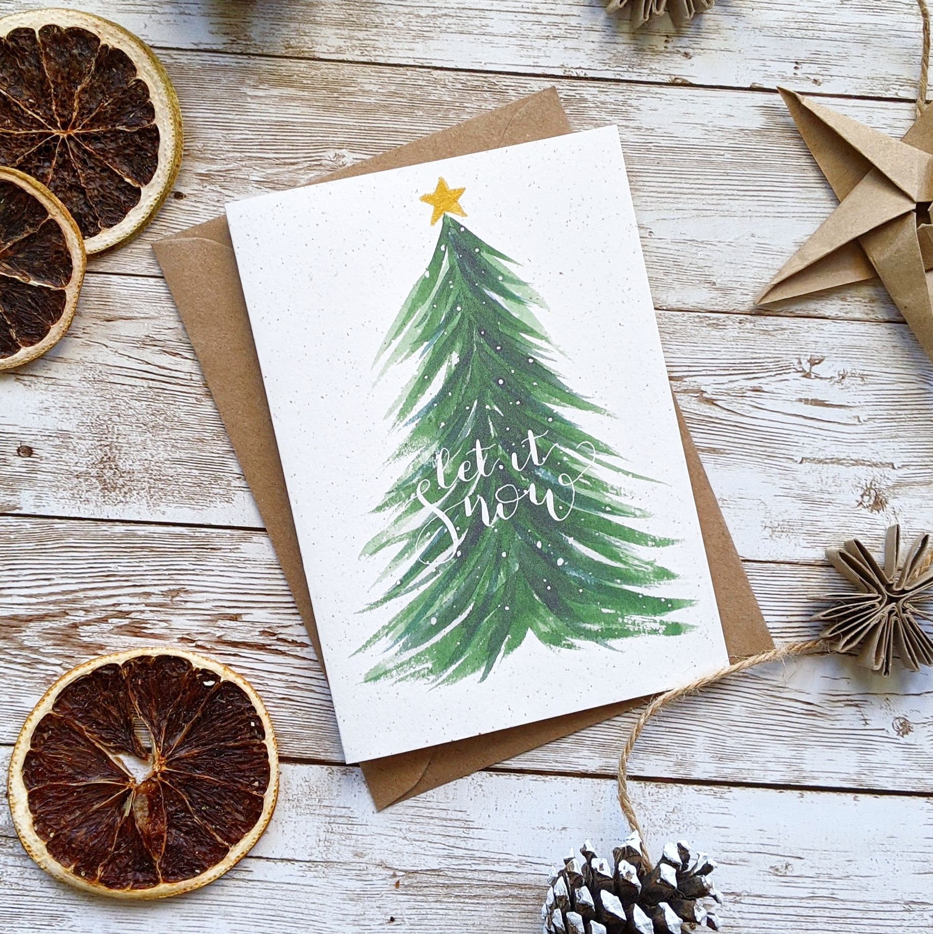 Christmas Card Variety Collection | Set of 10 or 20 Hand Painted ...