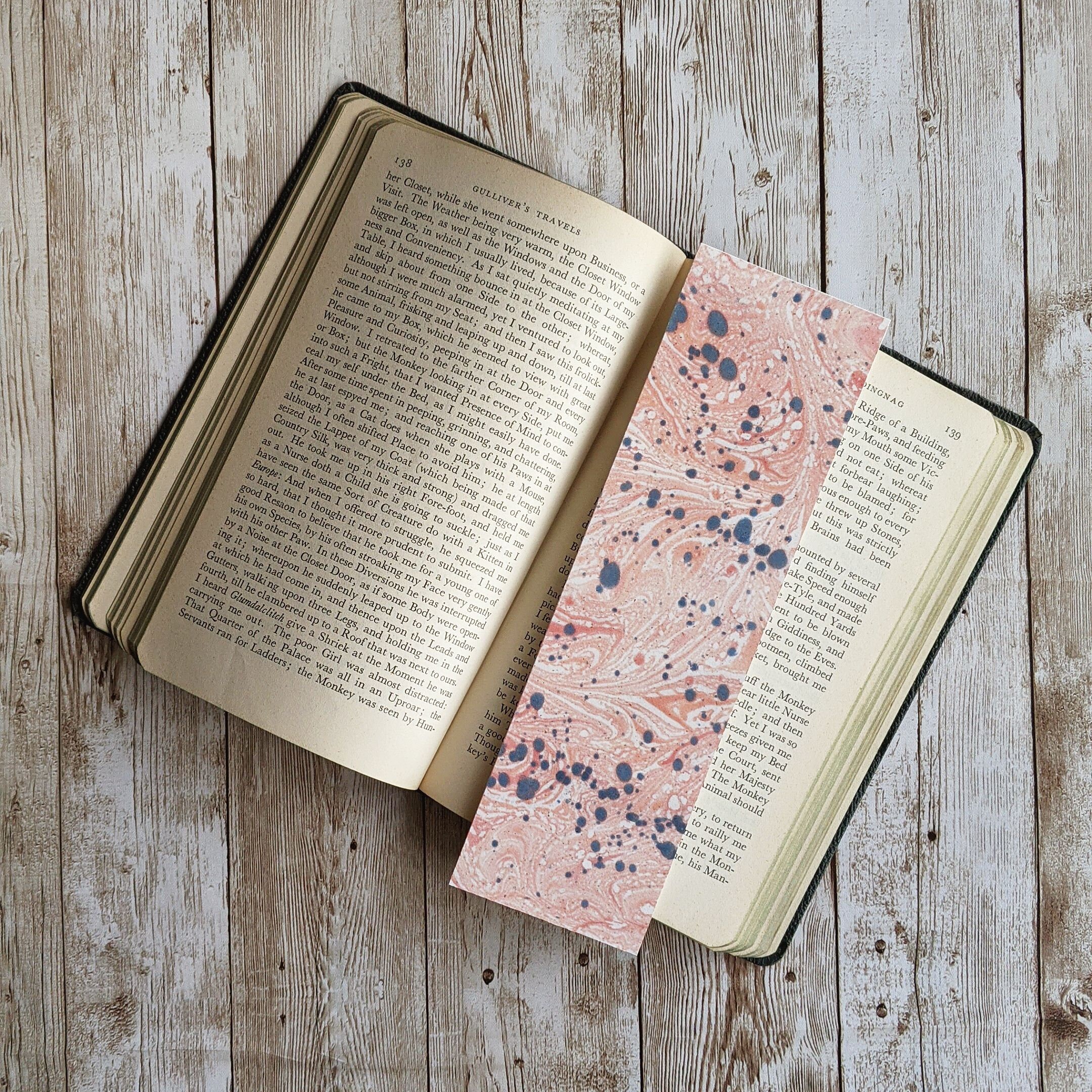 Marbled Bookmarks Set of 4 Eco Friendly Plastic Free - Etsy UK