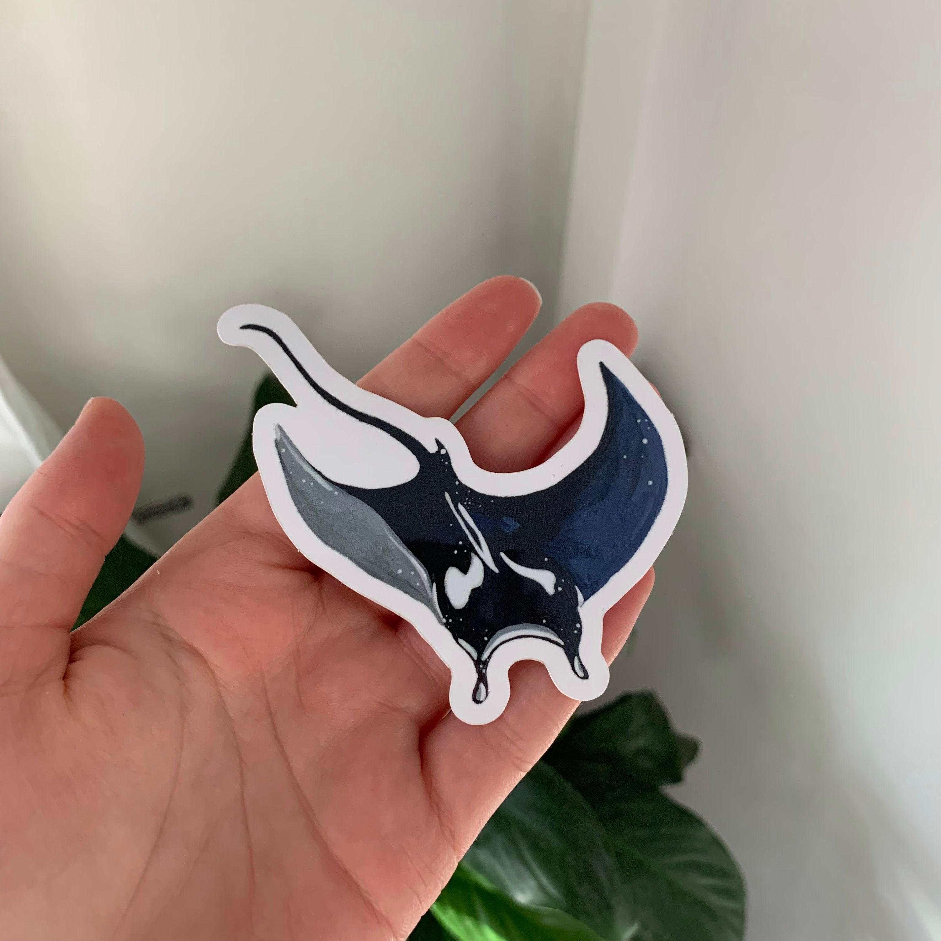Manta Ray Sticker - Etsy