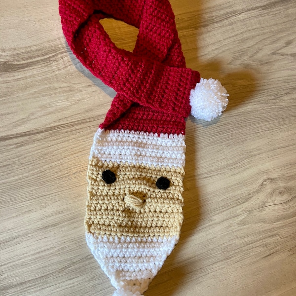 Santa Scarf - Etsy