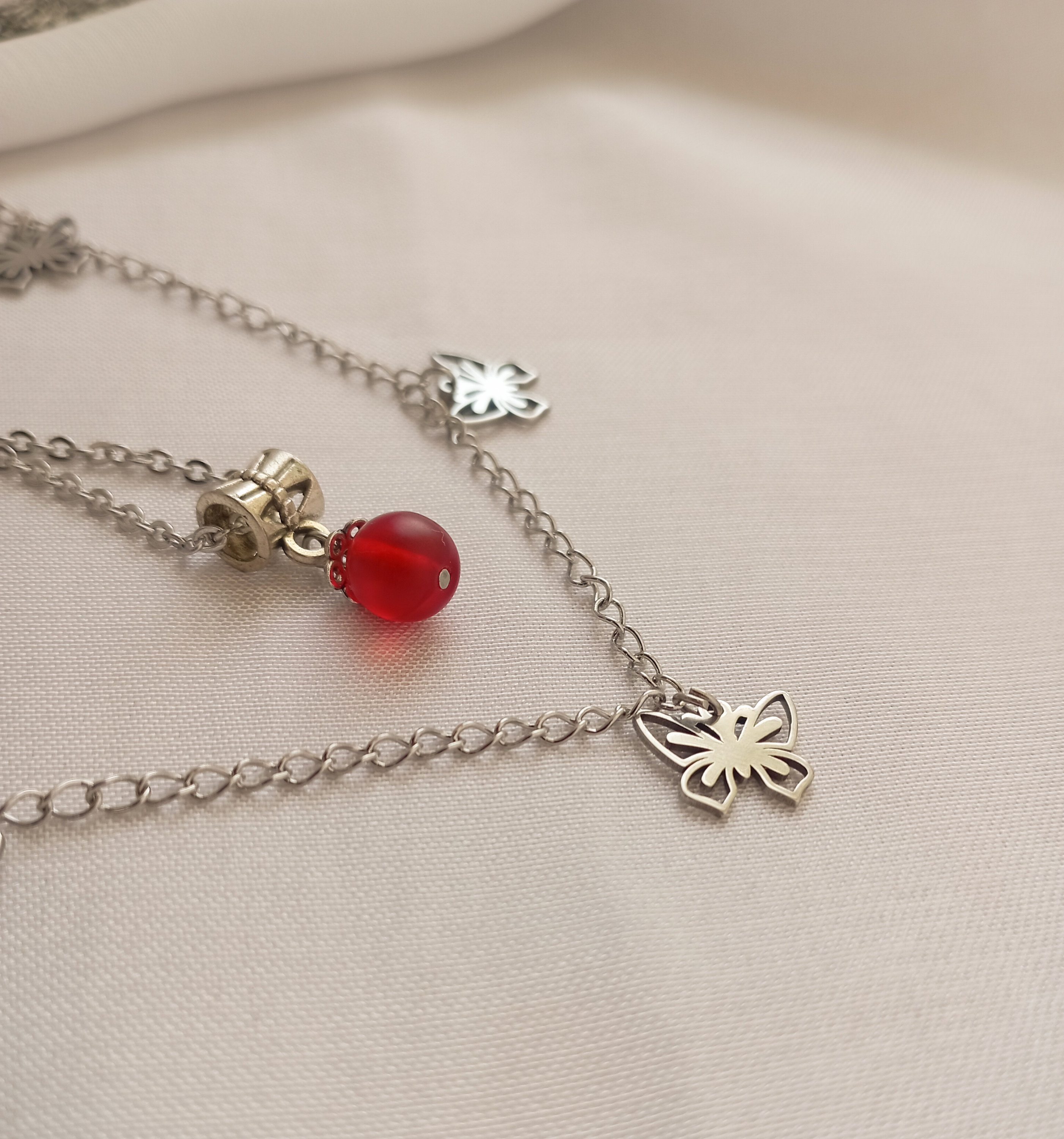 Hua Cheng Jewelry: Butterfly Necklace, Earrings, Bracelet. Tgcf Jewelry ...
