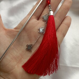 Hua Cheng Butterfly Hair Pin. Tassel Tgcf Hair Accessories - Etsy