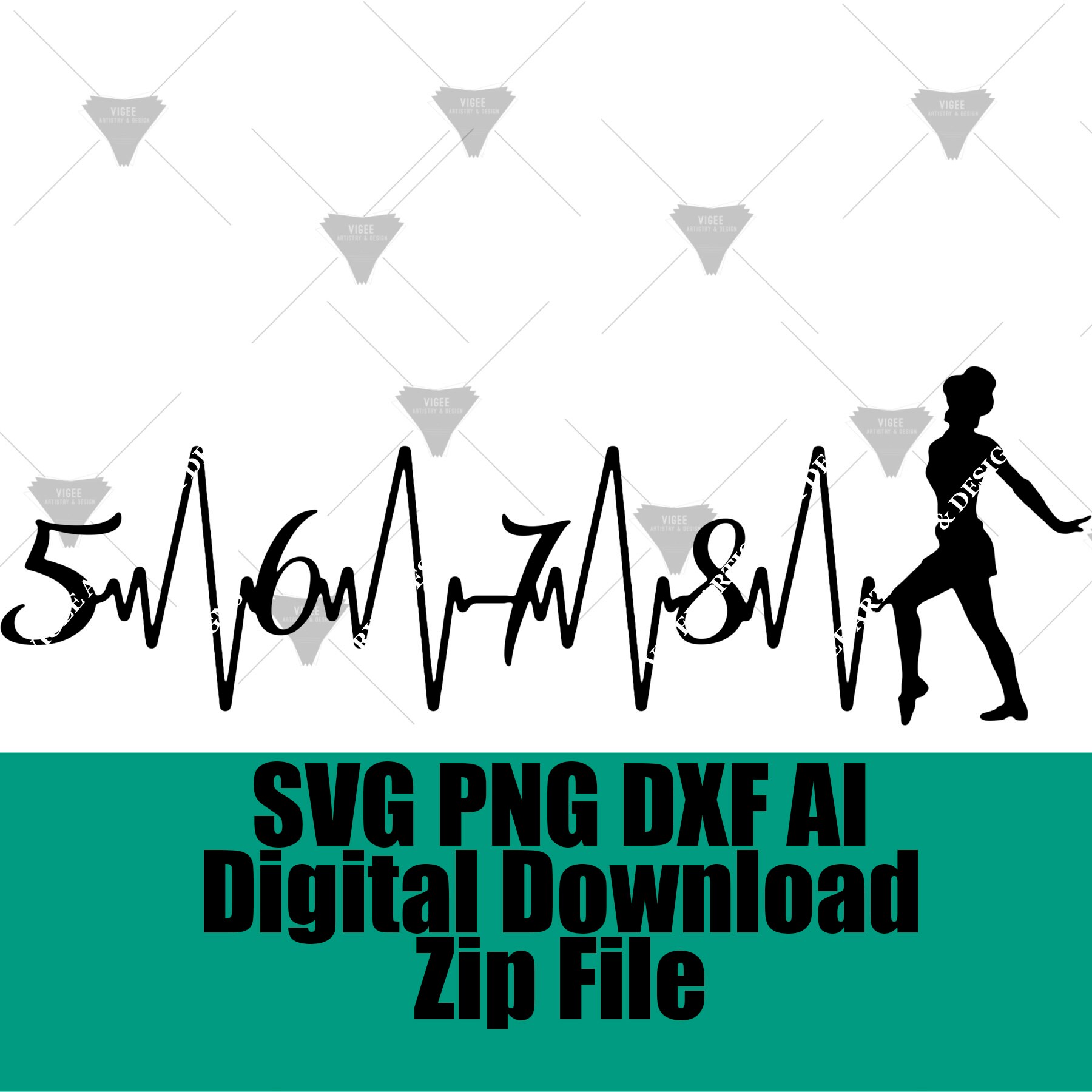 5678 Dance PNG SVG - Etsy