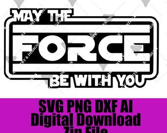 The Force is Strong Svg - Etsy