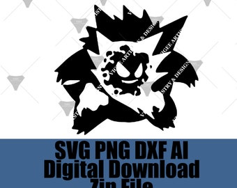 Gengar Svg | Etsy