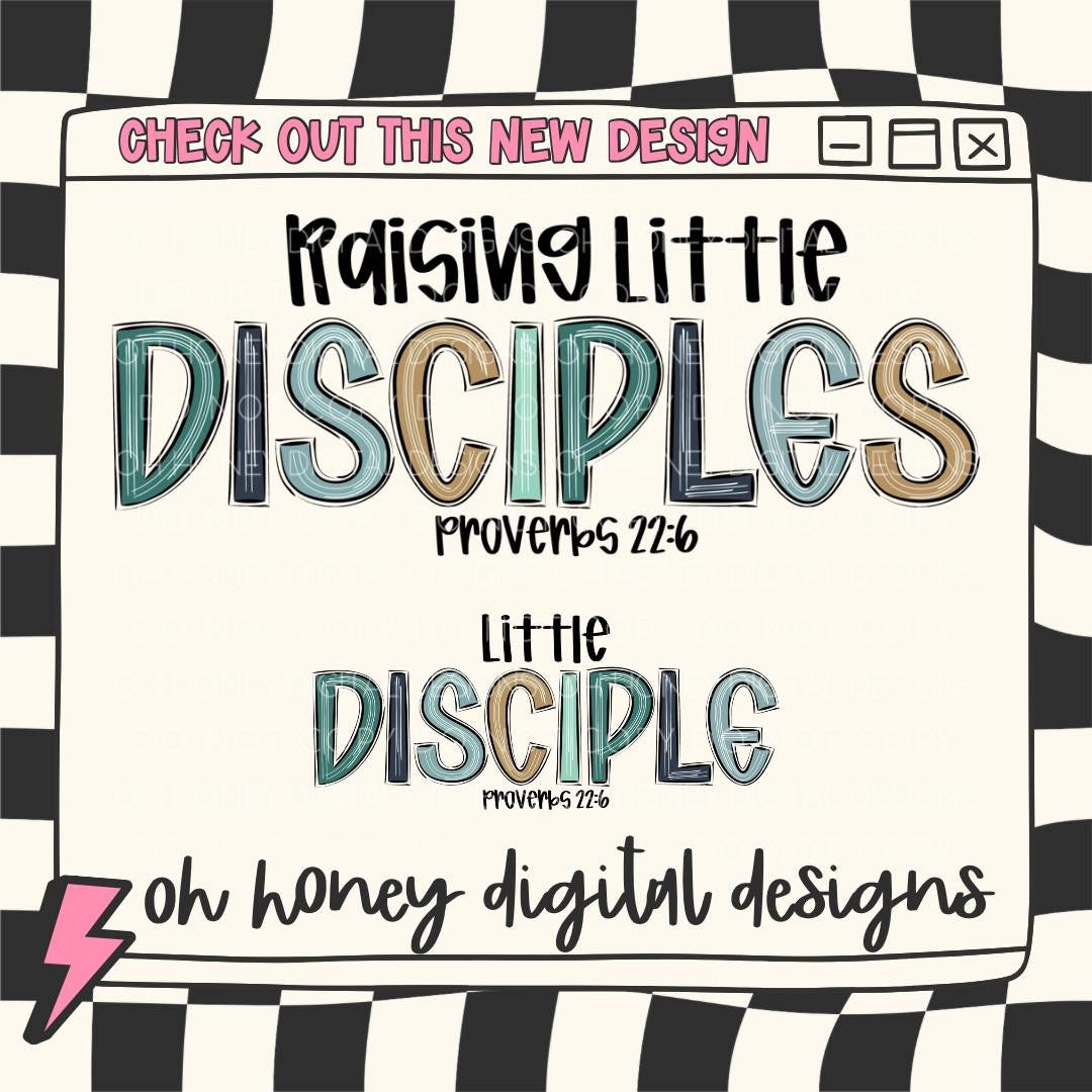 BOTH FILES Raising Little Disciples & Little Disciple Green Blue PNG ...