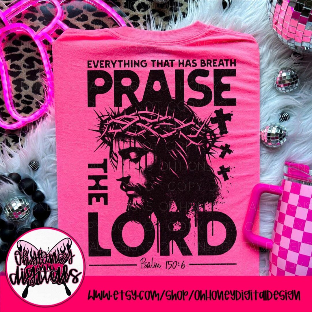 Alles, was Atem hat Lobe Den Herrn PNG Psalm 150: 6 - Etsy.de